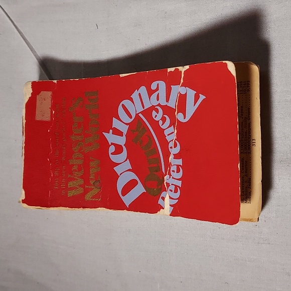 Webster's New World Quick Reference Dictionary | Accents | Vintage 972 ...